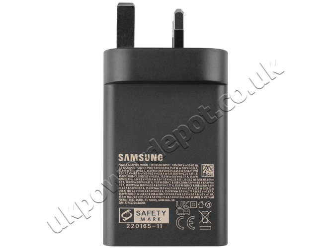 Original 65W Samsung Galaxy Book4 Edge NP940XMA Trio Power Adapter Charger