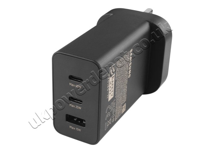 Original 65W Samsung Galaxy Book4 Edge NP940XMA Trio Power Adapter Charger